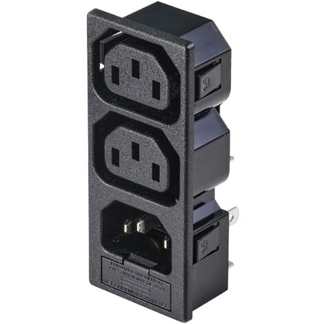 TRU COMPONENTS TC-10475852 Connectique pour appareils réfrigérants C13, C14 embase femelle ...