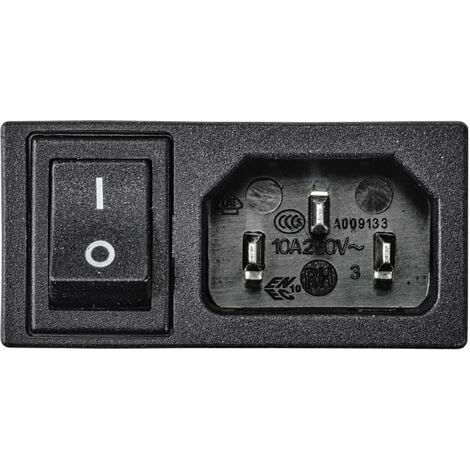 TRU COMPONENTS TC-10088392 Connectique pour appareils réfrigérants C14 embase mâle verticale ...