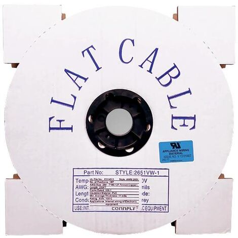 Connfly DS1057-08A282R-76.5 Câble en nappe Pas: 1.27 mm gris 76.2 m C891622