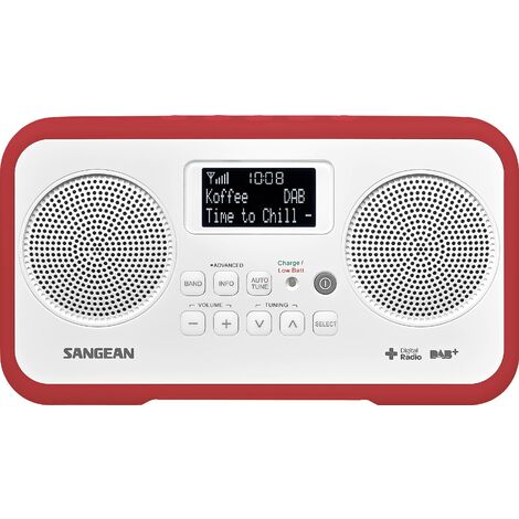 Sangean DPR-77 Radio de table DAB+, DAB, FM verrouillage clavier rouge ...