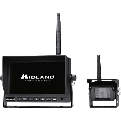 Midland Truck Guardian PRO Système de recul vidéo sans fil 4 entrées ...