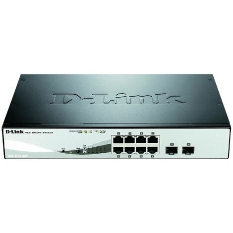 Switch réseau RJ45/SFP D-Link DGS-1210-08P/E 8+2 ports 20 GBit/s ...
