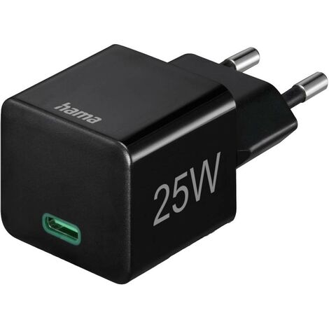 Hama Chargeur USB 25 W 1x USB-C® noir intérieure R281002