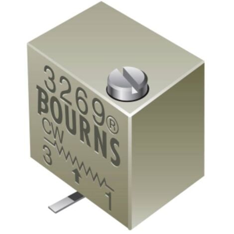 Bourns 3269W-1-504LF Trimmer Cermet linéaire 0.25 W 500 kΩ 4320 ° 1 pc(s) R089412