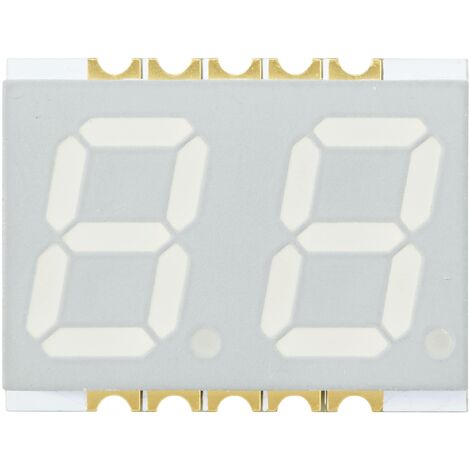 TRU COMPONENTS LED CMS jaune 10 mcd Affichage à deux chiffres R729332