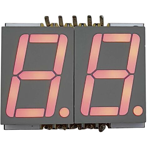 TRU COMPONENTS LED CMS rouge 13 mcd Affichage à deux chiffres R729872