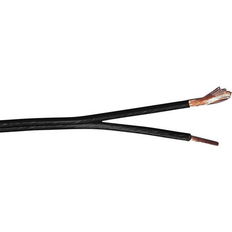 Bedea 10480911 Câble haut-parleur 2 x 2.5 mm² noir Marchandise vendue ...