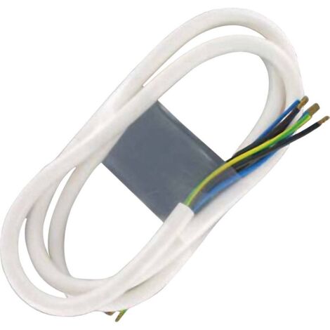 100831 cuisinière Câble de raccordement blanc 3.00 m