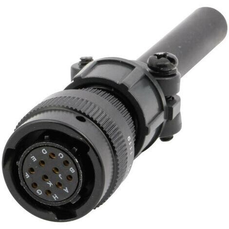 Amphenol 62IN 16A 12 10S/6A Cosse cylindrique mâle femelle, droit Nombre total de pôles: 10 ...