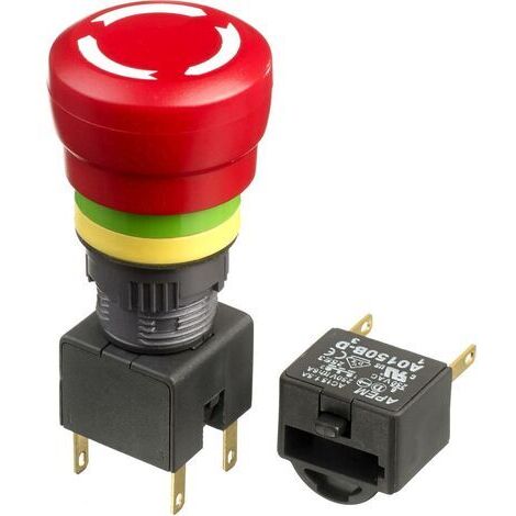 APEM A01ES-DF2 Arrêt d'urgence IP65 (façade avant) 1 pc(s)
