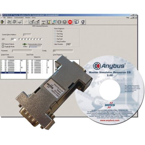 Simulateur Maître pour Profibus Anybus 017504 5 volts / 60 ma via l'interface PROFIBUS de l ...