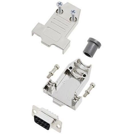 TRU COMPONENTS TCDTNT09MDBSK 7708648 Kit embase SUB-D femelle 180 ° Nombre de pôles: 9 fût à ...