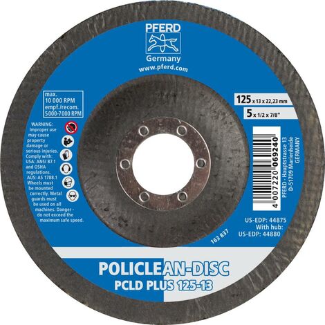PFERD 44692726 POLICLEAN-PLUS-Disc PCLD PLUS 125-13 125 mm 5 pc(s) C611161