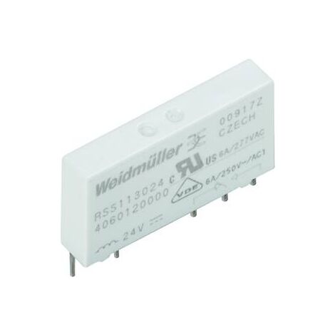 Relais enfichable Weidmüller RSS112024 24VDC-REL1U 4061590000 24 V/DC 6 ...