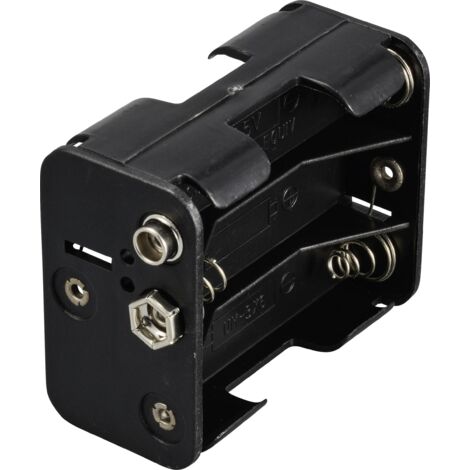 TRU COMPONENTS TC-13220544 Support de pile 6x LR6 (AA) raccordement par ...
