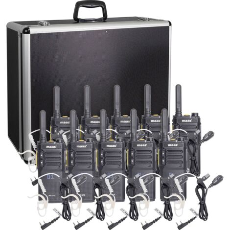 MAAS Elektronik Team-Set PT-375 KEP-24-VK 150113 Talkie-walkie PMR jeu ...