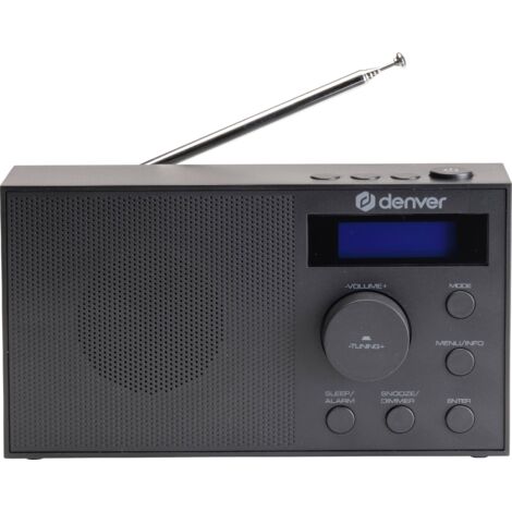Denver DAB-51B Radio de table DAB+, DAB, FM USB, AUX fonction réveil ...