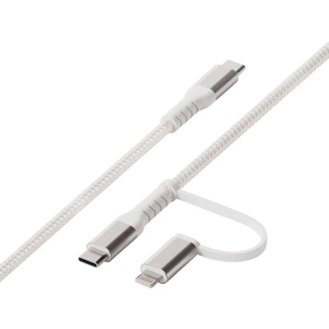Vivanco Câble USB-C USB-C® femelle 1.2 m blanc 64216 Y004153