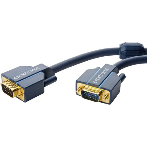 Câble de raccordement clicktronic 70355 [1x VGA mâle - 1x VGA mâle] 10. ...