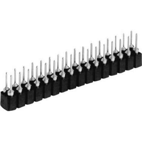 W & P Products Barrette femelle (de précision) Nbr de rangées: 2 Nombre de pôles par rangée: 4 ...