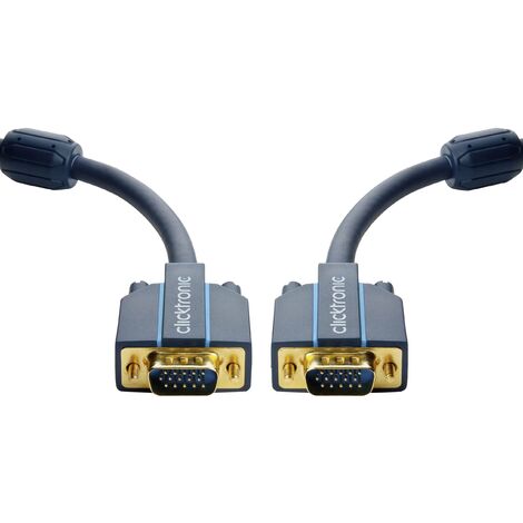 Clicktronic Câble VGA, Câble Premium 1x VGA mâle 1x VGA mâle 20,0 m ...