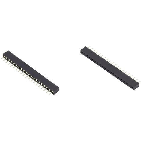 Connfly Barrette femelle (standard) Nbr de rangées: 1 Nombre de pôles par rangée: 10 DS1026-01 ...