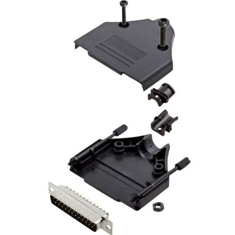 Kit embase SUB-D mâle Nombre de pôles: 25 encitech DTPK-P-25-DBP-K 6355-0032-03 180 ° fût à ...