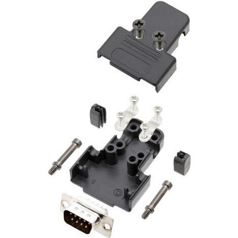 TRU COMPONENTS TCTRIP09DMPK 7709196 Kit embase SUB-D mâle 180 ° Nombre de pôles: 9 fût à souder ...