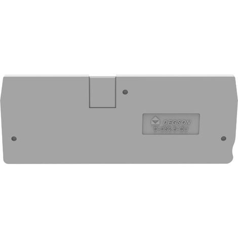 Degson D-DS2.5-QU-01P-11-00A(H) Plaque d'extrémité et intermédiaire gris 1 pc(s) Q232162