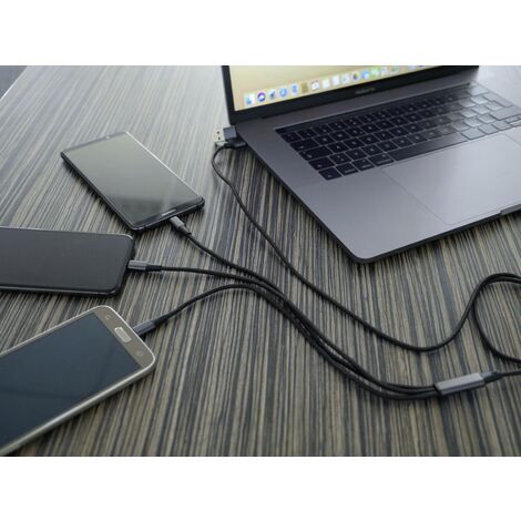 Câble de charge USB Smrter USB 2.0 USB-A mâle, USB-C® mâle, Connecteur ...