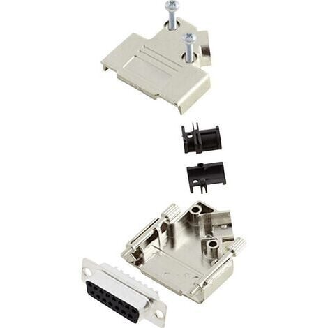 Kit embase SUB-D femelle Nombre de pôles: 15 encitech D45PK-M-15-DBS-K 6355-0009-12 45 ° fût à ...