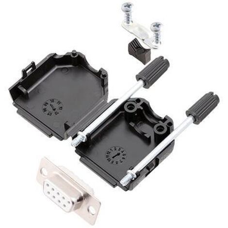 encitech DPPK09-BK-DBS-W-K 6355-8001-11 Kit embase SUB-D femelle 180 ° Nombre de pôles: 9 fût à ...