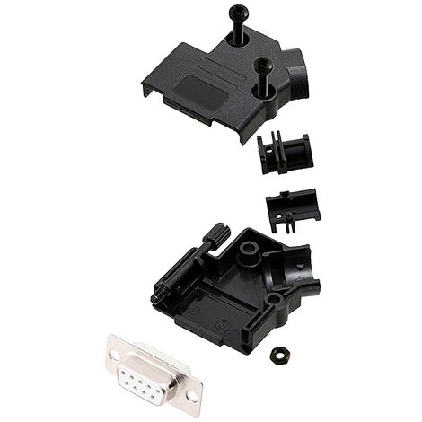 encitech D45PK-P-09-DMS-W-K 6355-8035-11 Kit embase SUB-D femelle 45 ° Nombre de pôles: 9 fût à ...