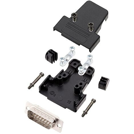 encitech TRI-P-15-DMP-W-K 6355-8037-02 Kit embase SUB-D mâle 180 ° Nombre de pôles: 15 fût à ...