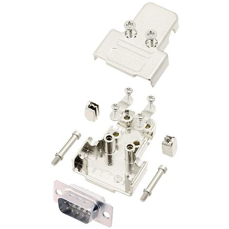 encitech TRI-M-09-DBP-W-K 6355-8038-01 Kit embase SUB-D mâle 180 ° Nombre de pôles: 9 fût à ...