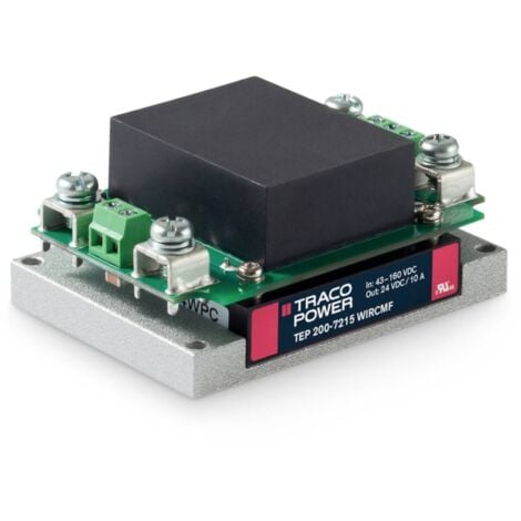 TracoPower TEP 200-2412WIRCMF Module convertisseur CC/CC 24 V/DC 12 V/DC 15 A 200 W Nbr. de ...