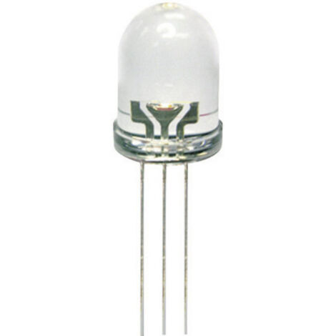 Kingbright L-59GYW LED multicolore vert, jaune rond 5 mm 50 mcd, 40 mcd ...