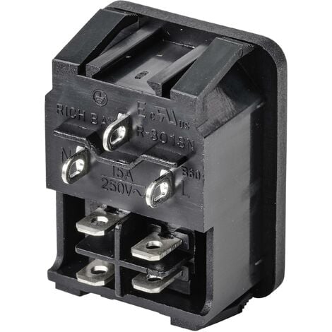 TRU COMPONENTS TC-10088416 Connectique pour appareils réfrigérants C14 embase mâle verticale ...