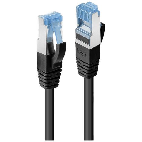LINDY 47419 RJ45 Câble réseau, câble patch CAT 6a S/FTP 15.00 m noir 1 ...