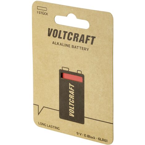VOLTCRAFT 6LR61 Pile 6LR61 (9V) alcaline(s) 550 mAh 9 V 1 pc(s) S666832