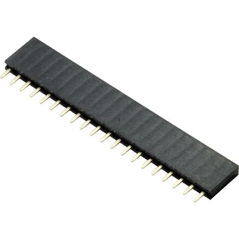 TRU COMPONENTS TC-9556696 Barrette femelle (standard) Nbr de rangées: 1 Nombre de pôles par ...