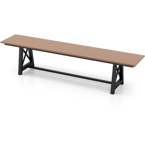 Patio 183cm Extra Long Bench Outdoor Long Chair 4-Person Backless Bench