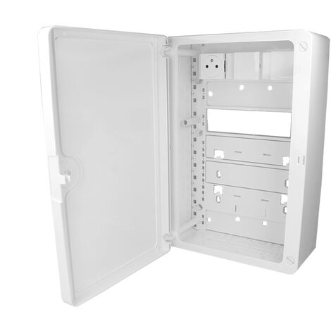 Zone attenante coffret de communication avec coiffe et porte