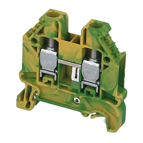 Borne de jonction A VIS. 10mm² - VERT/JAUNE