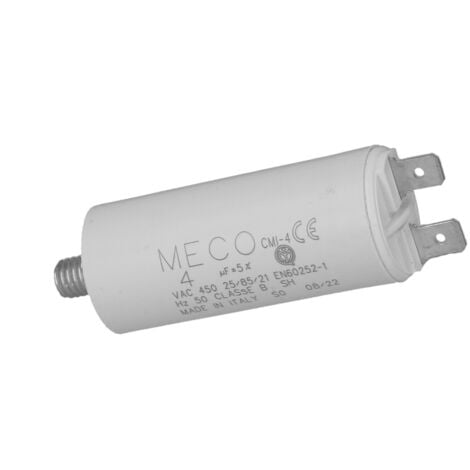Condensateur permanent pour moteur triphasé 5μF 450V