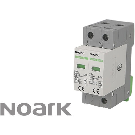 Parafoudre modulaire monophasé à cartouche Noark Ex9UE2