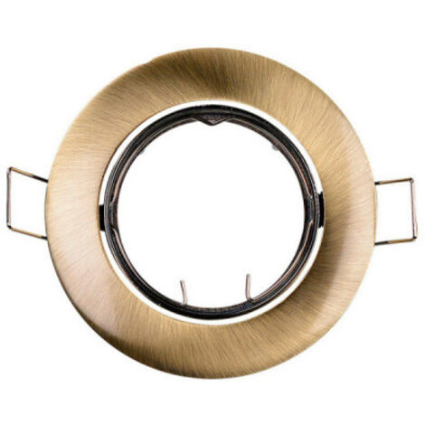 EDM oscillating halogen metal spotlight ring - Old gold - Diameter 8.4cm