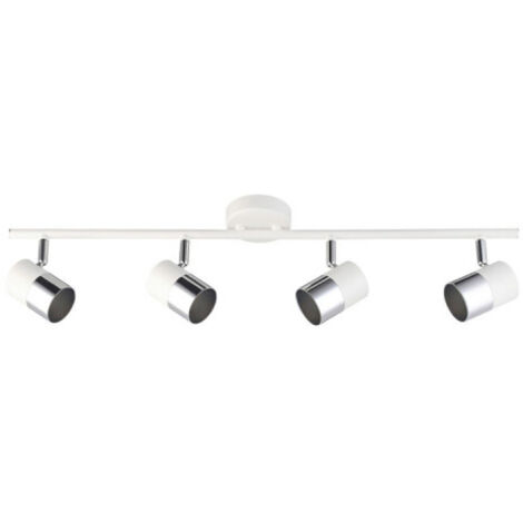 Halogen wall lamp with 4 spotlights model Moon EDM - 50W - GU10 - White ...