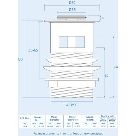 Slotted Push Button Pop Up Waste