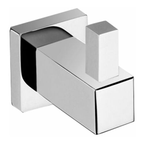Single Square Robe Hook Chrome